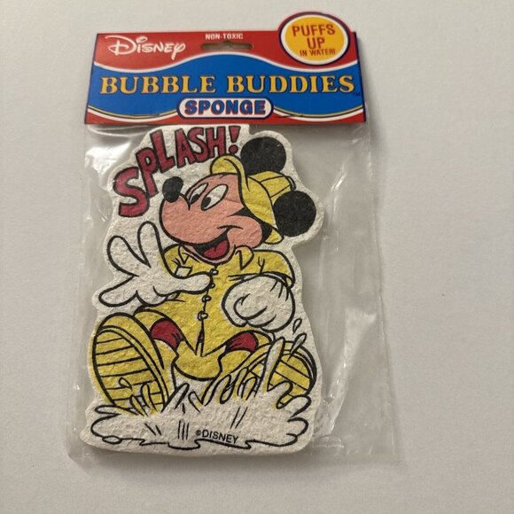 Disney | Other | Disney Mickey Mouse Bubble Buddies Bath Sponge New J46 ...
